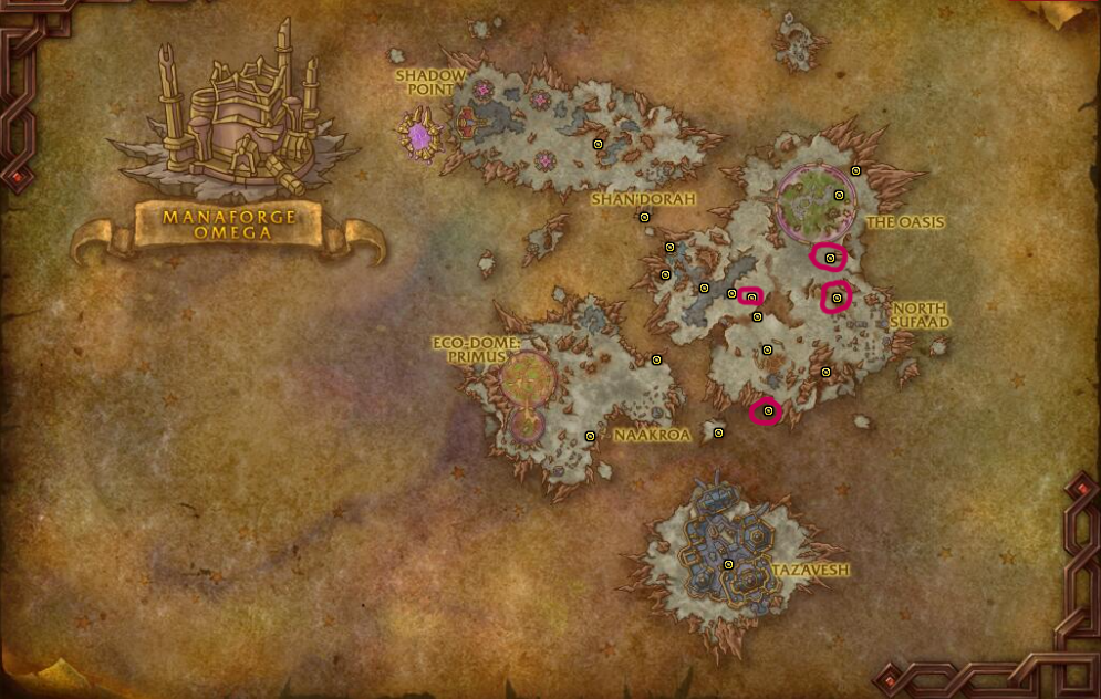 Trésors de K'Aresh Emplacements & Coordonnées dans WoW Patch 11.2